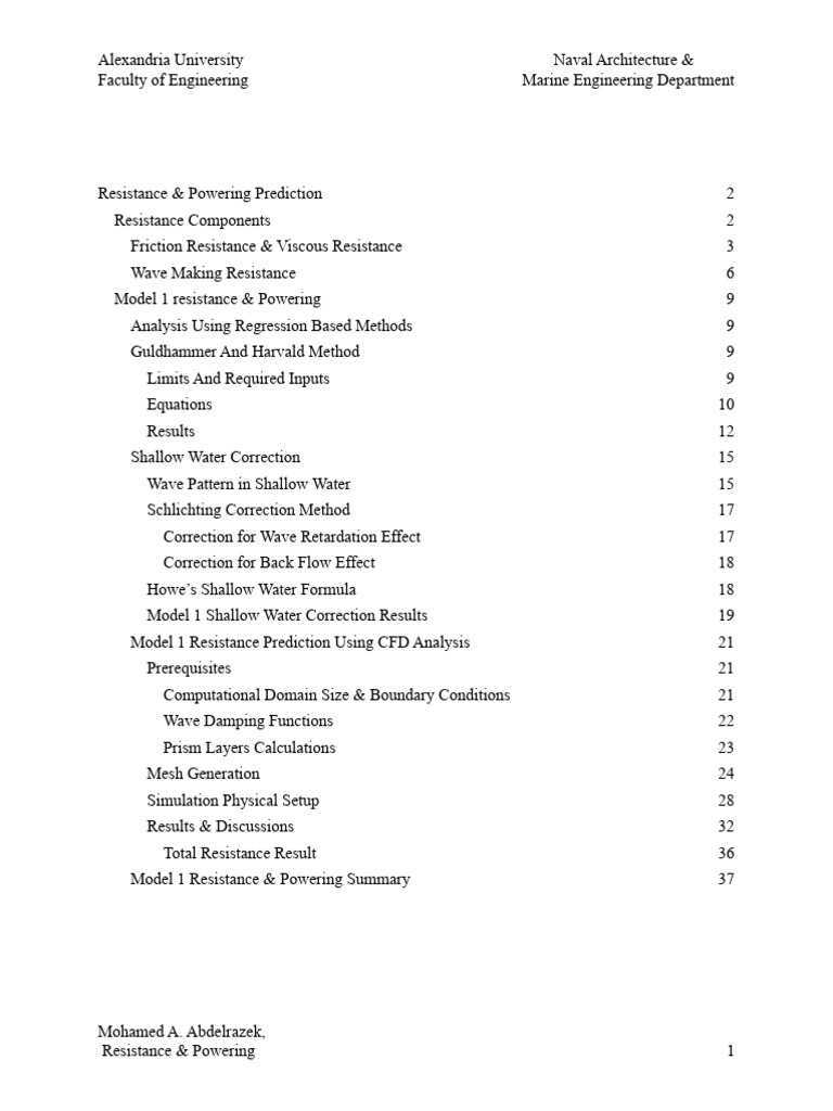 Model1 Powering | PDF | Drag (Physics) | Fluid Dynamics