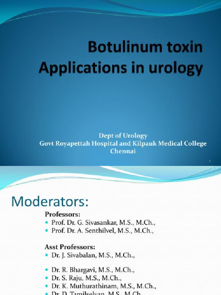 Botox in Urology 3 | PDF