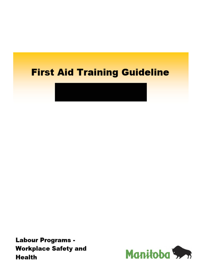WSH Firstaid Training Guidelines | PDF | First Aid | Cardiopulmonary ...