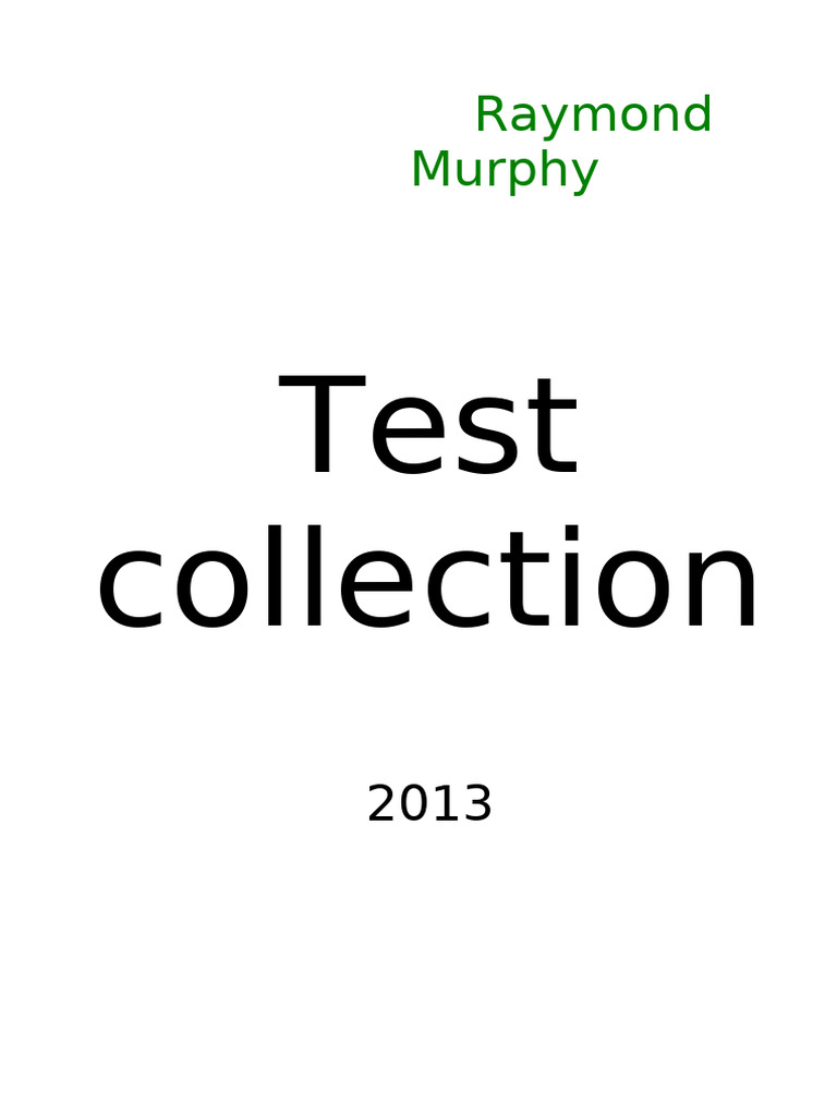 Murphy Test Collection | PDF