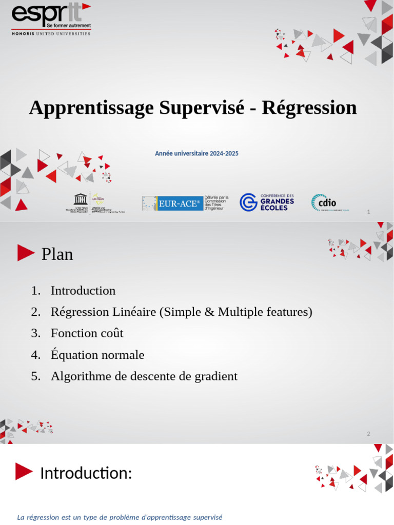 ML Regression Lineaire_Version Finale | PDF | Analyse de régression | Régression linéaire