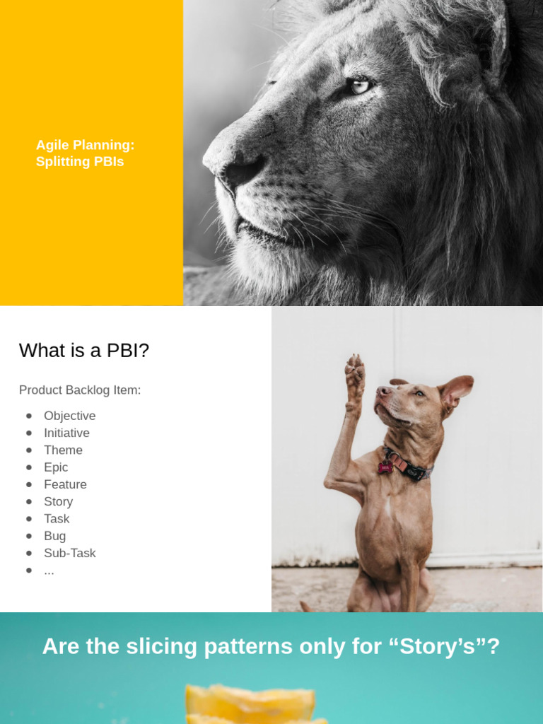 Product Backlog PBI Splitting | PDF | Algorithms | Usability