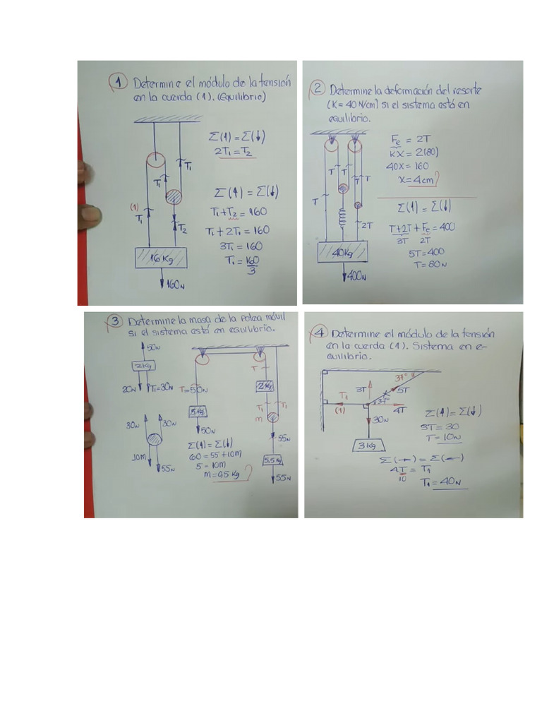 Ejercicios Estatica | PDF