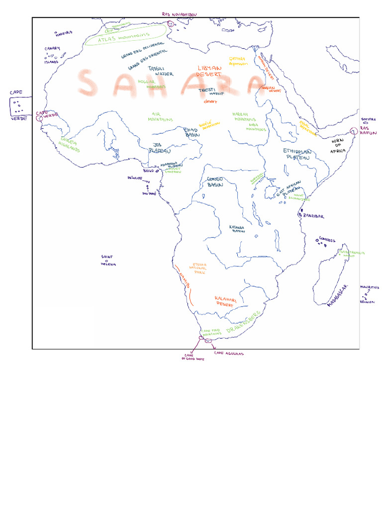 Blind Map - Africa-1 | PDF