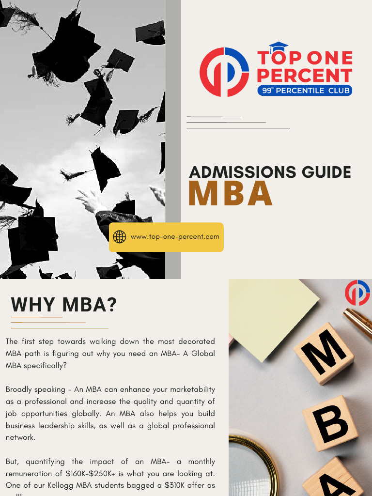 Top One Percent MBA Guide | PDF | Master Of Business Administration ...