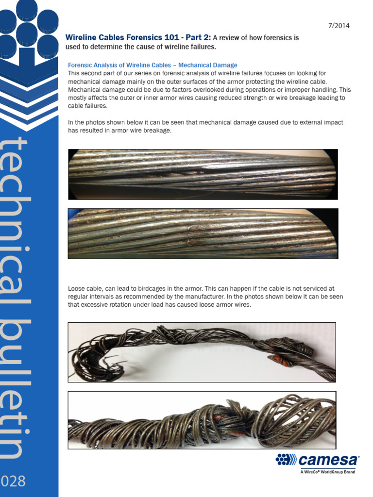 Wireline Cables Forensics 101 Part 2 | PDF | Wire | Manufactured Goods