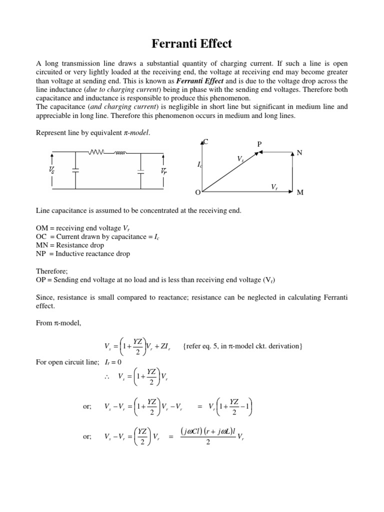 Ferranti Effect | PDF | Science & Mathematics
