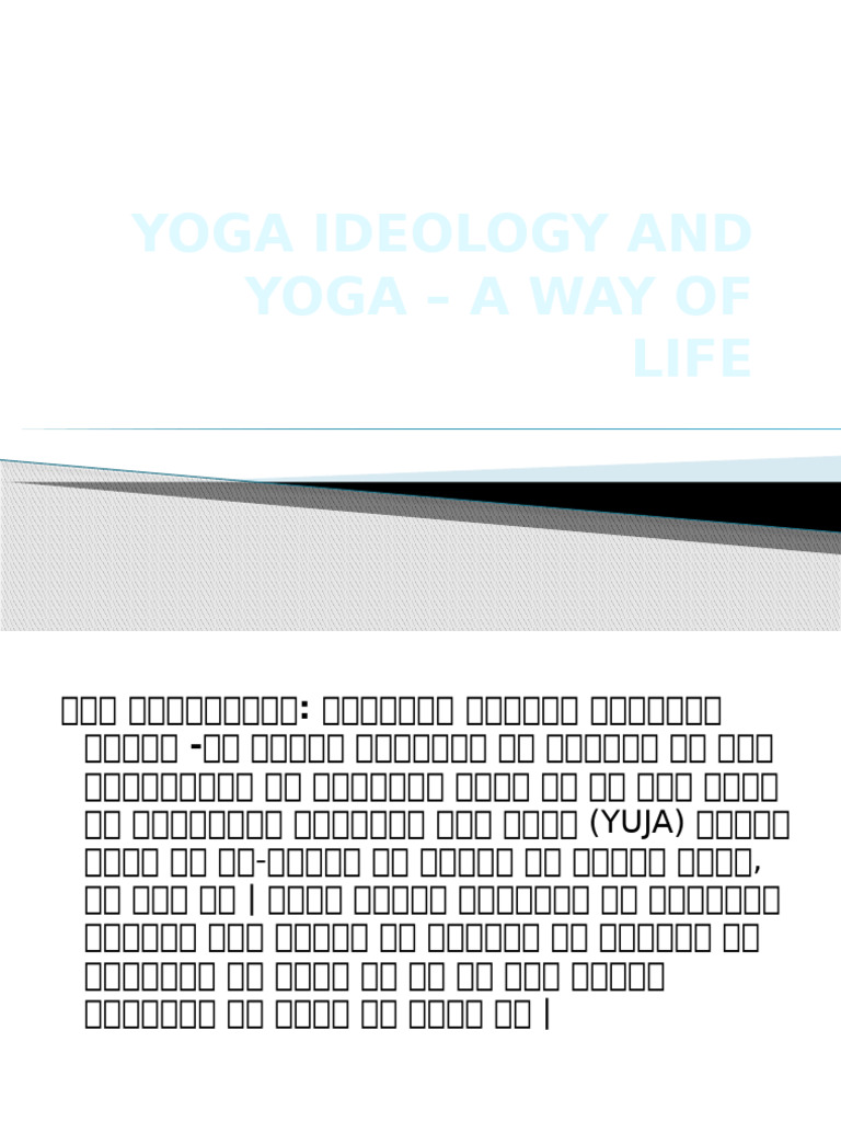 Yoga A Way of Life | PDF | Yoga | Psychology