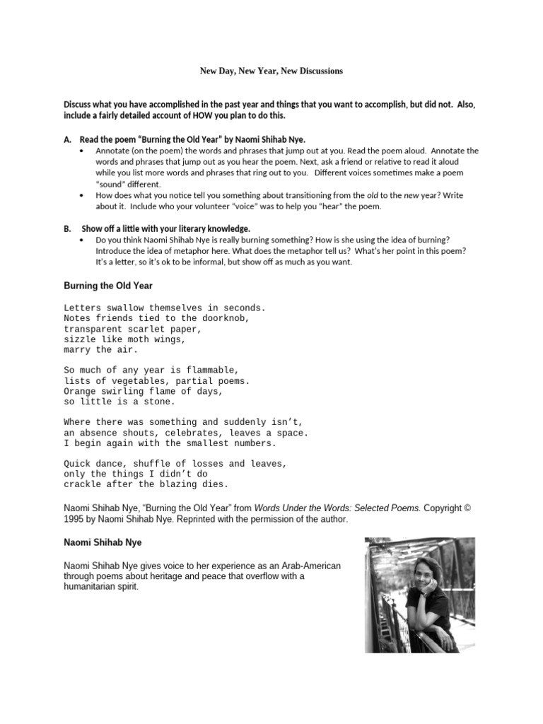 2024 Burning The Old Year | PDF