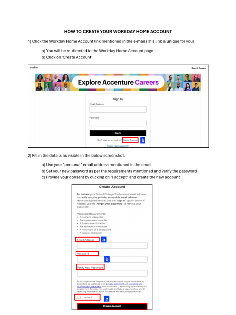 Workday Account Setup Guide | PDF