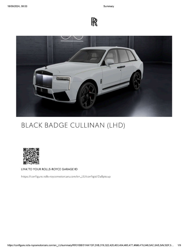 RR Cullinan Black Badge Series 2 | PDF