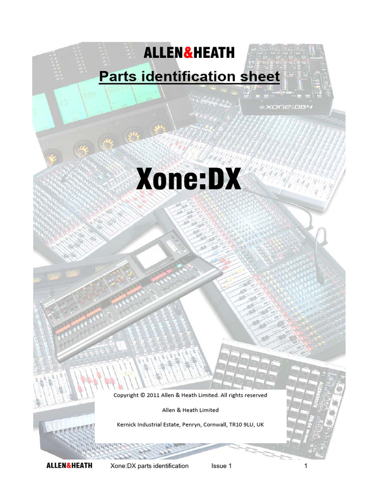 Xone - DX Parts Identification - 1 | PDF | Audio Electronics | Electronics
