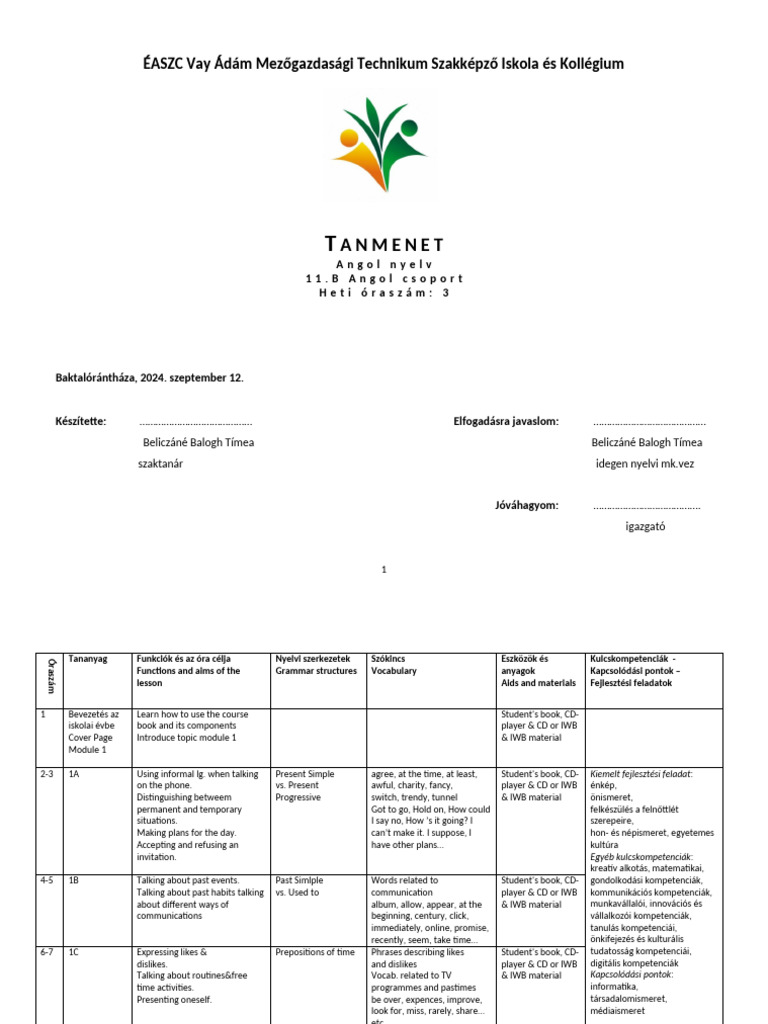 11 B Angol - TravellerPlus PreInt - Heti 3 | PDF