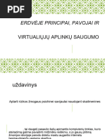 Saugaus Darbo Virtualioje Erdvėje Principai | PDF