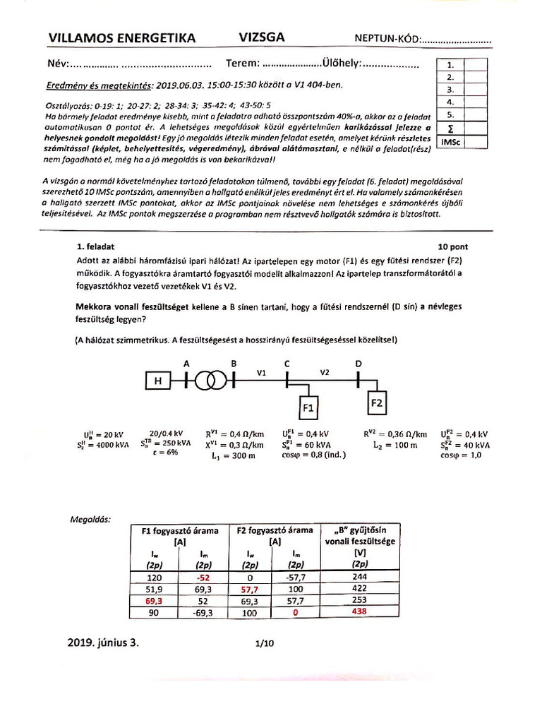 Villenerg_2.vizsga | PDF
