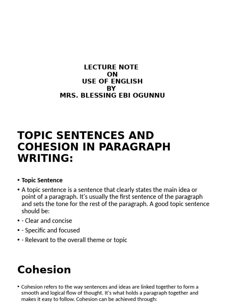 Use of English by Mrs. Blessing | PDF | Verb | Adverb