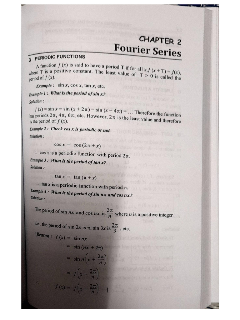 Chapter-2 Fourier Series | PDF