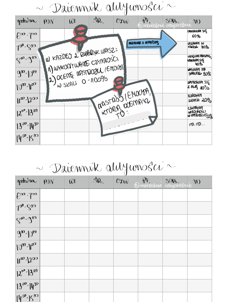 Dziennik Aktywności | PDF