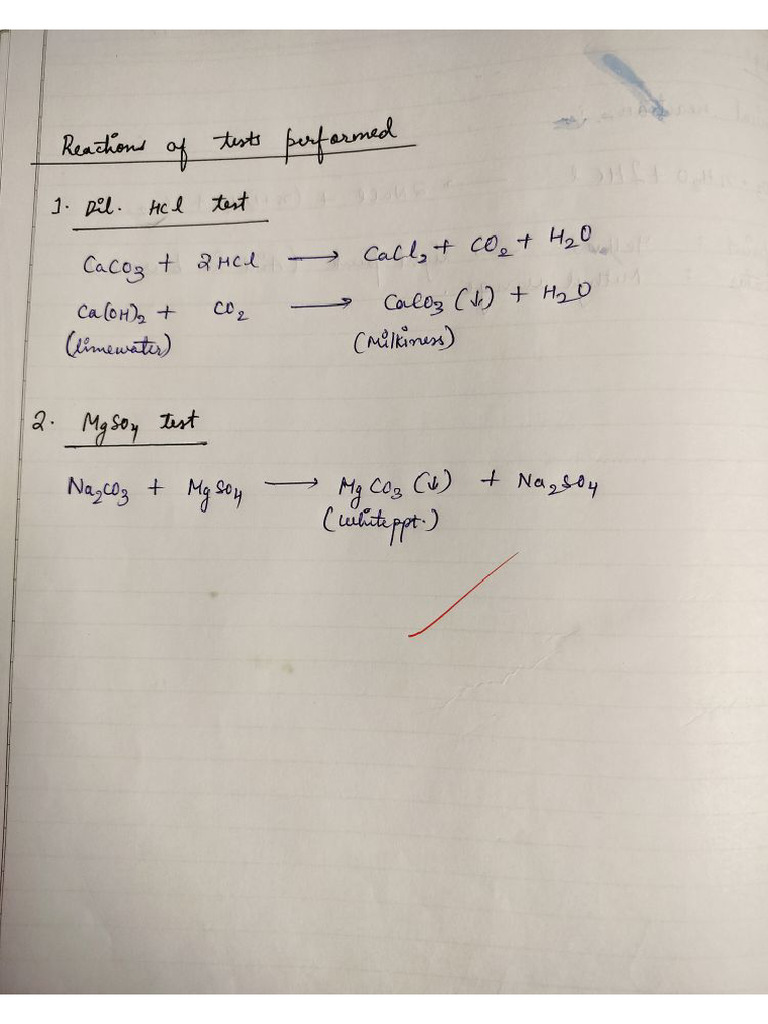 Salt Analysis Practicals | PDF