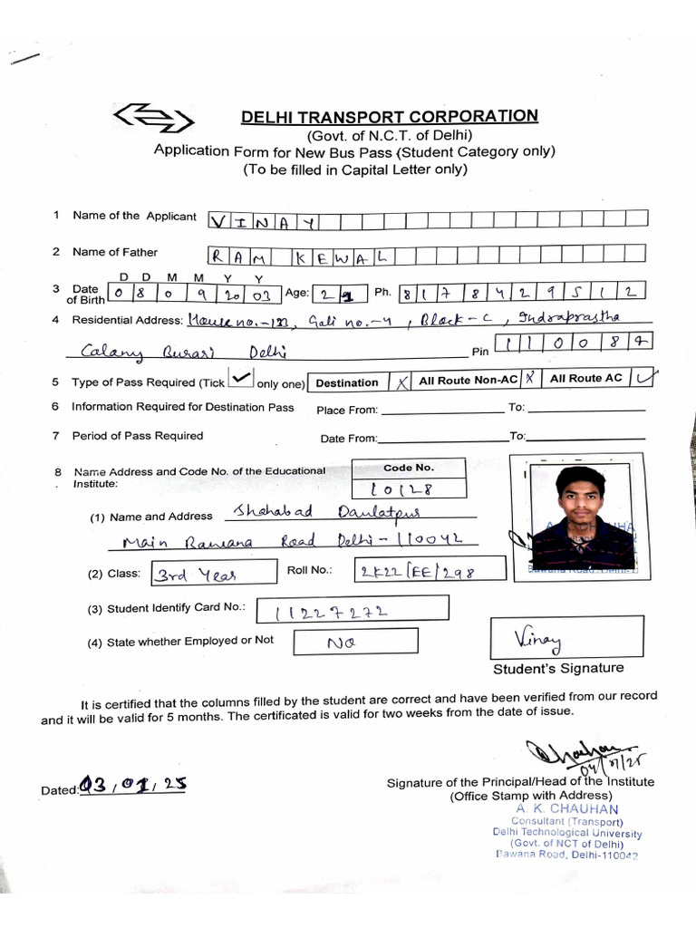 Bus Pass | PDF