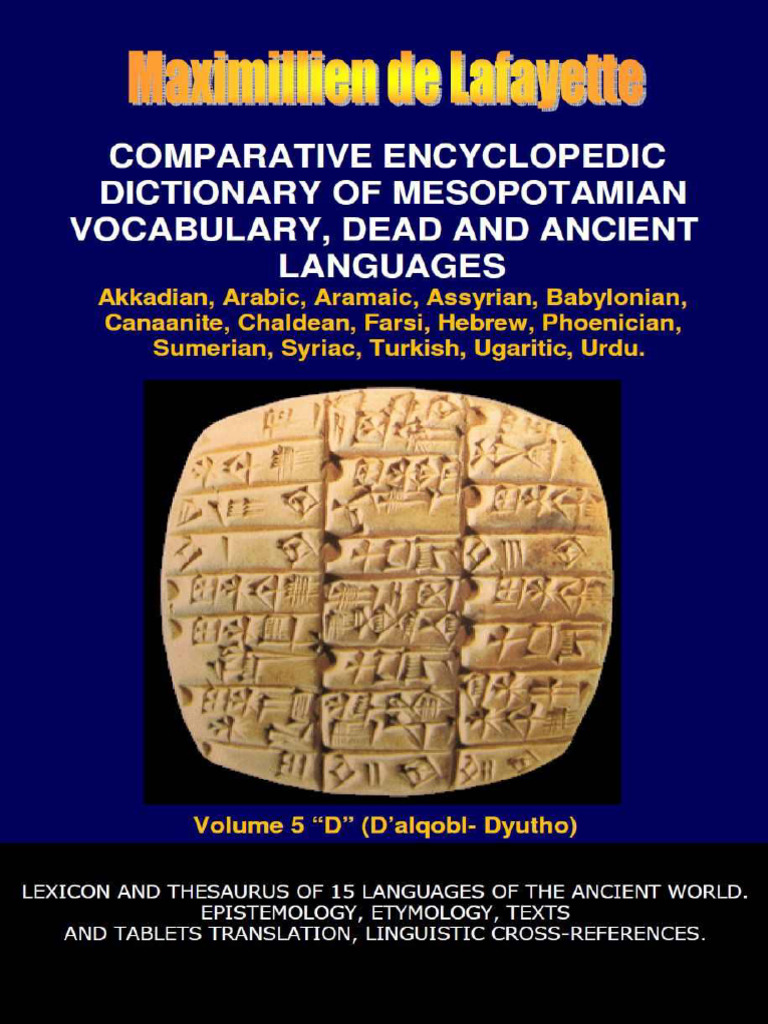 Mesopotamian Vocabulary Dictionary: Volume D | PDF | Canaan | Linguistics