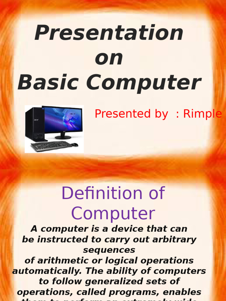 Basiccomputer3 171013061116 | PDF