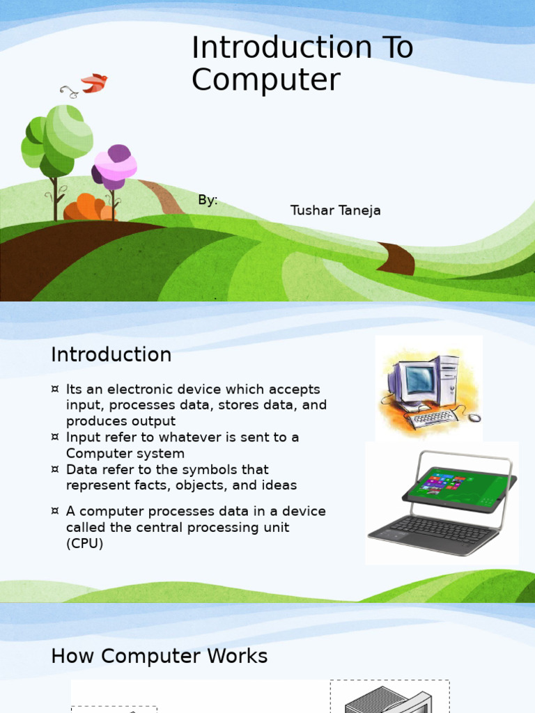 Introductiontocomputer 170609142415 | PDF | Microcomputers | Input/Output
