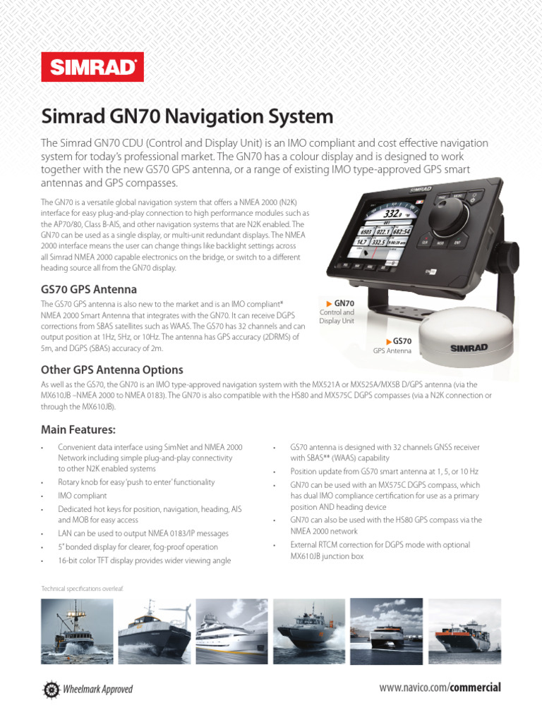 SimradPro Flyer GN70 | PDF | Global Positioning System | Navigation