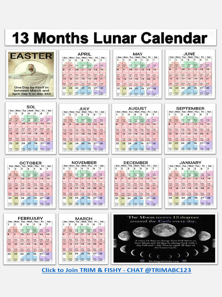 13 Month Lunar Calendar | PDF