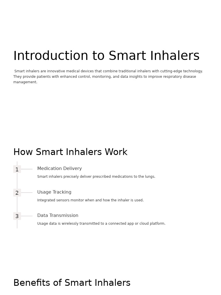 Introduction to Smart Inhalers | PDF | Asthma | Chronic Obstructive ...