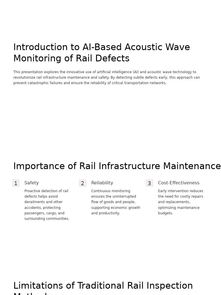 Introduction To AI Based Acoustic Wave Monitoring of Rail Defects | PDF ...