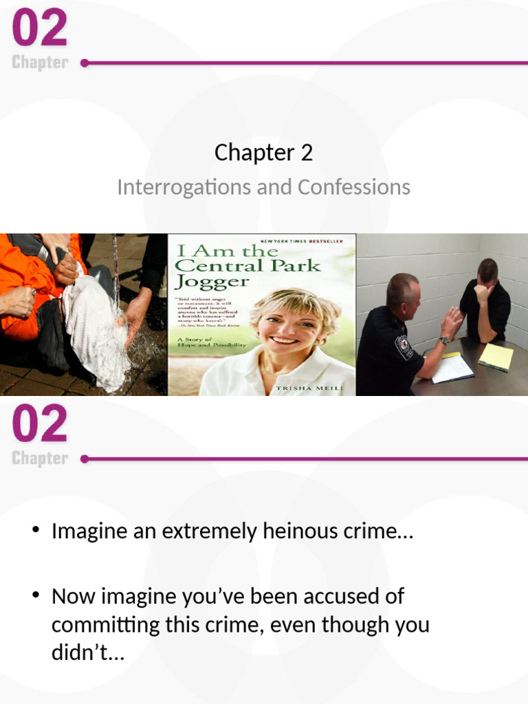 Chapter 2 Interrogations and Confessions | PDF | Confession (Law) | Miranda Warning