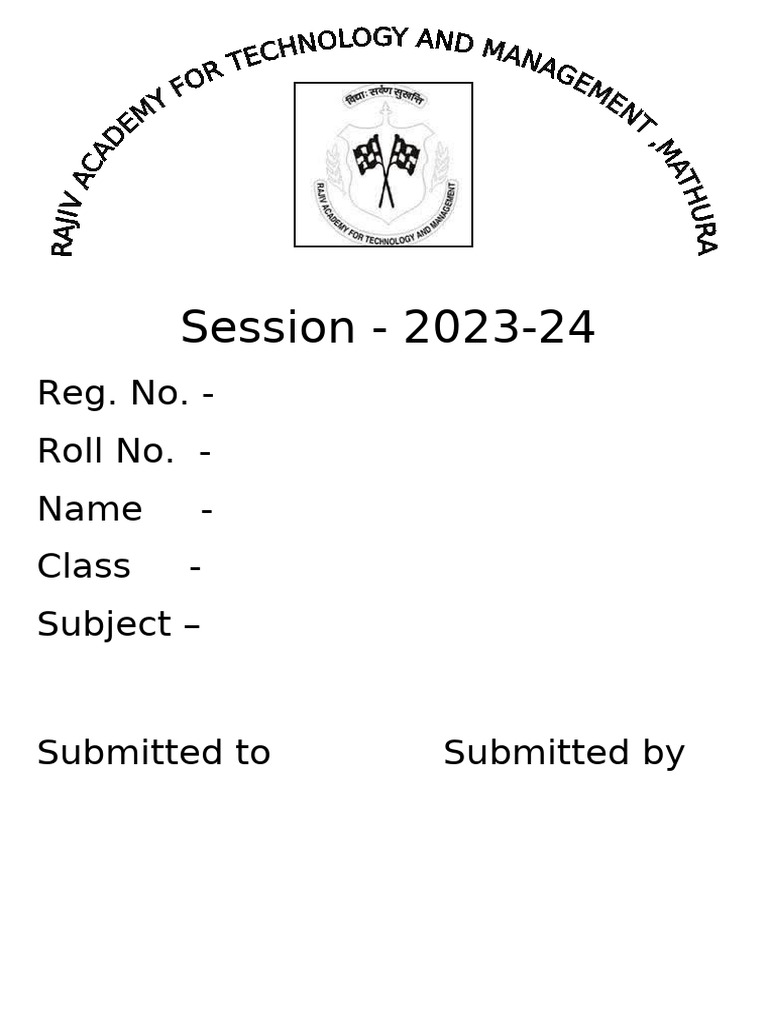 Front Page Format | PDF