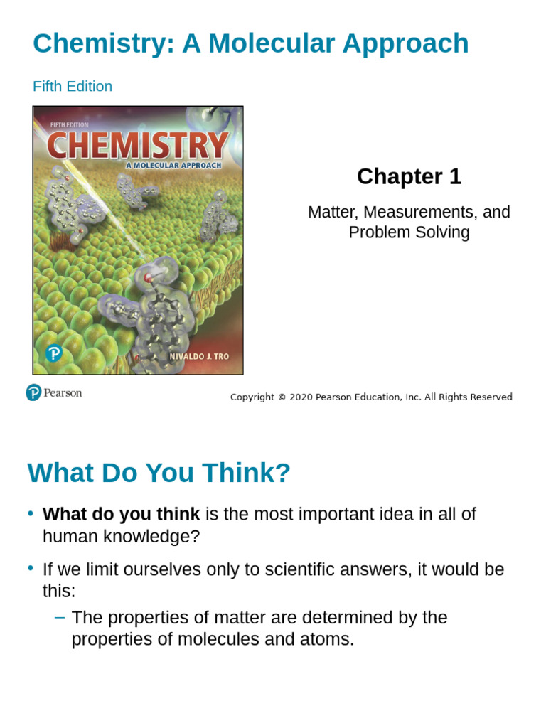 Tro Chem5 ch01 Lecture | PDF | Significant Figures | Mixture