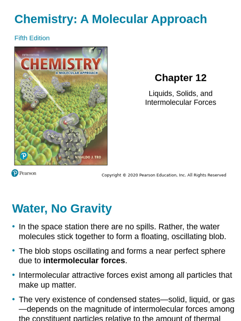 Tro Chem5 Ch12 Lecture | PDF | Chemical Polarity | Intermolecular Force
