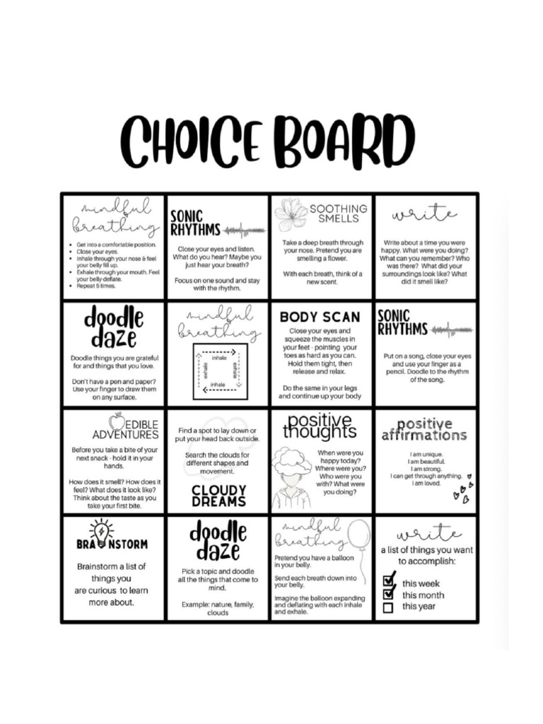 Choice Board | PDF