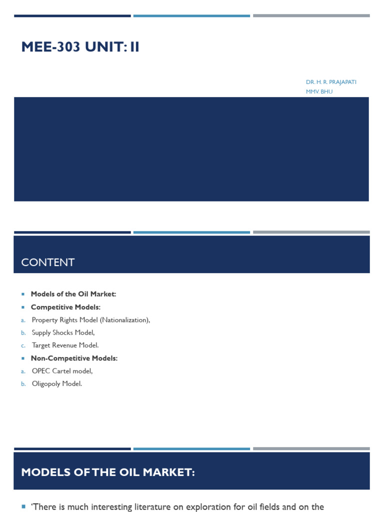 MEE-303 Unit-II Theorreticals Models | PDF | Economic Equilibrium ...