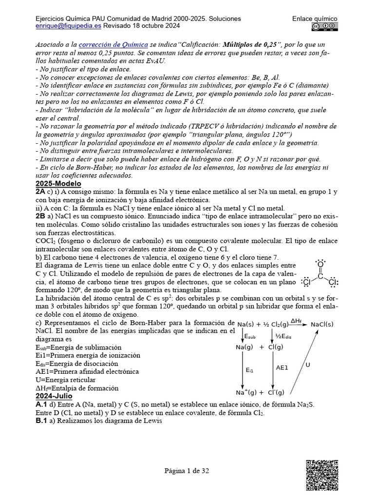 Q3-PAU-EnlaceQuimicoPropiedadesSustancias-soluc | PDF | Enlace químico | Polaridad química