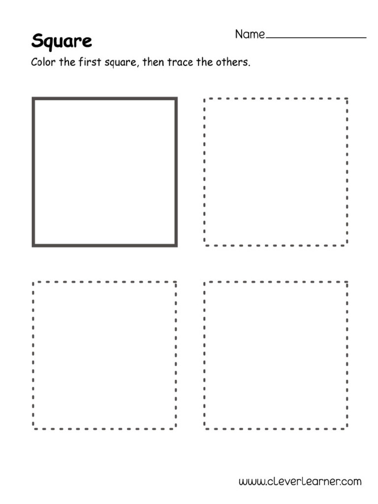 Square Shape Activity 1 | PDF