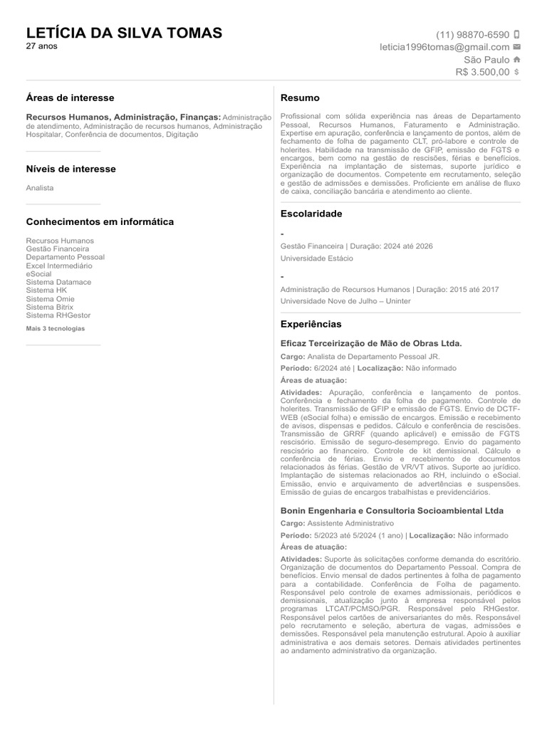 Abler-Cv 2 | PDF | Gestão de recursos humanos | Recursos Humanos