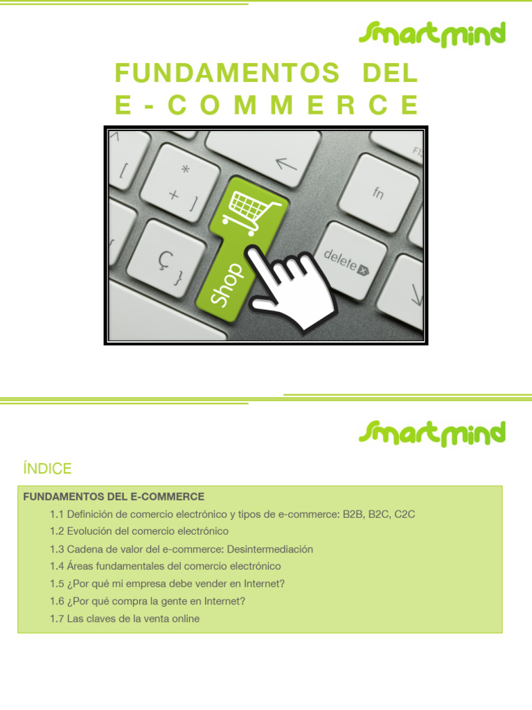 CONTENIDO - Ecommerce - 1 - Fundamentos Ecommerce | PDF | Comercio electrónico | Internet