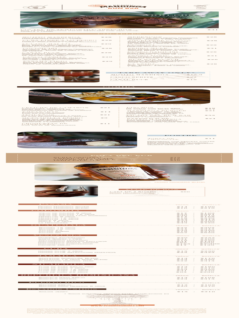Cocteles y Comida con Ron Mandinga | PDF | Alimentos | Cocina
