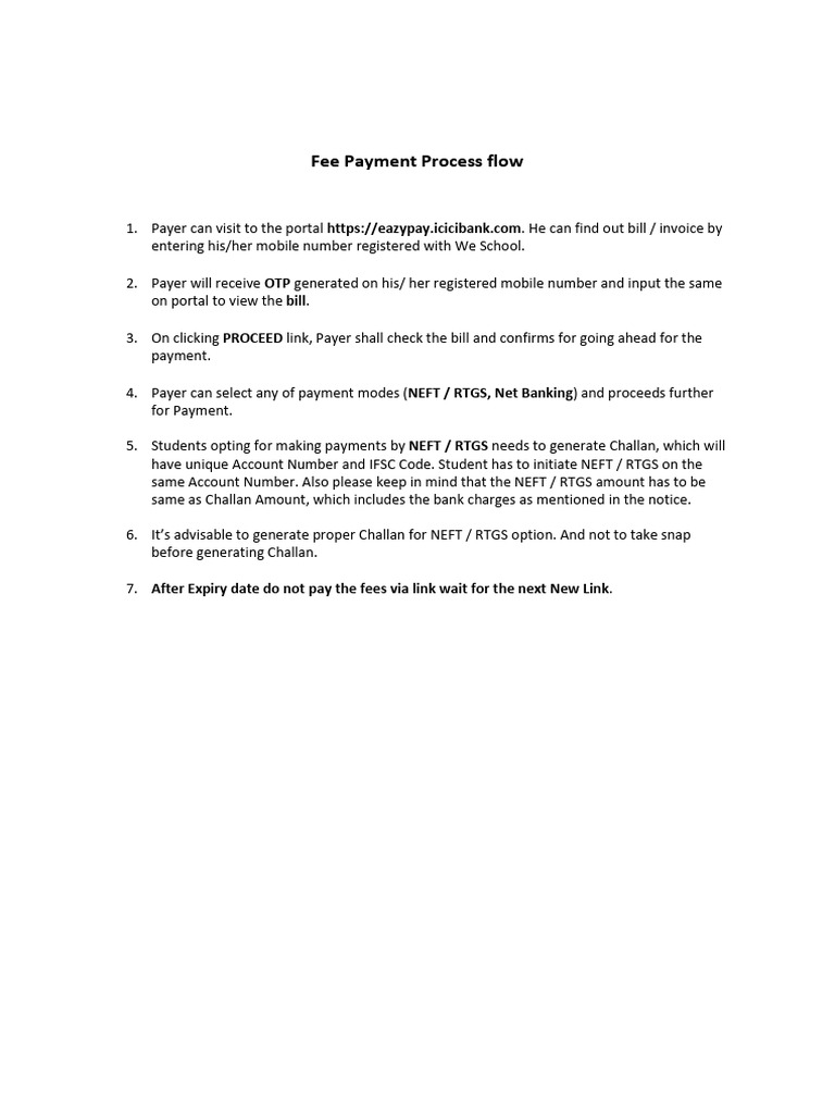 Payment Process Flow Chart | PDF