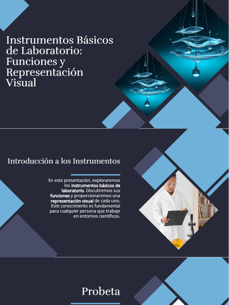 Slidesgo Instrumentos Basicos de Laboratorio Funciones y Representacion ...