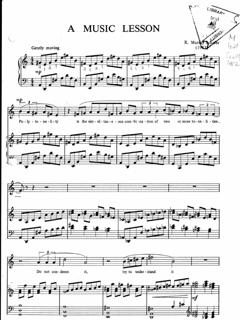 A Music Lesson | PDF