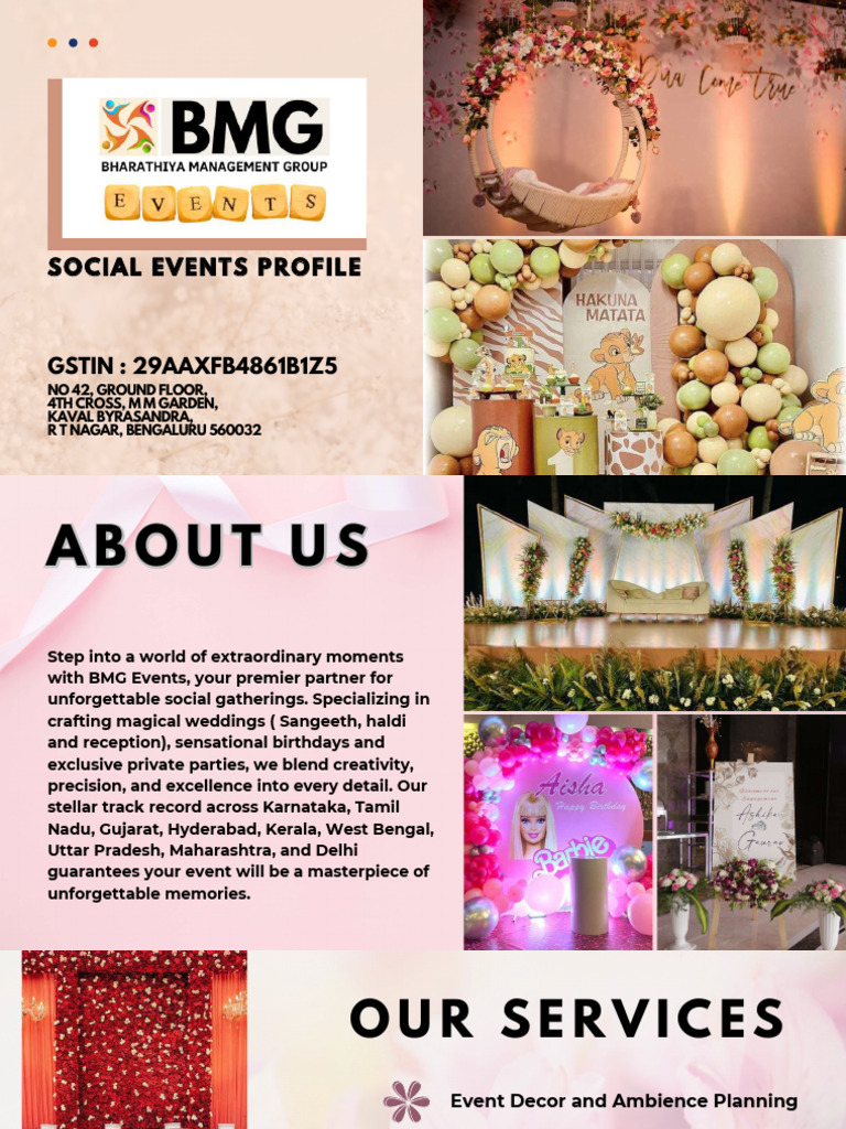 BMG Events Social Profile 01 | PDF
