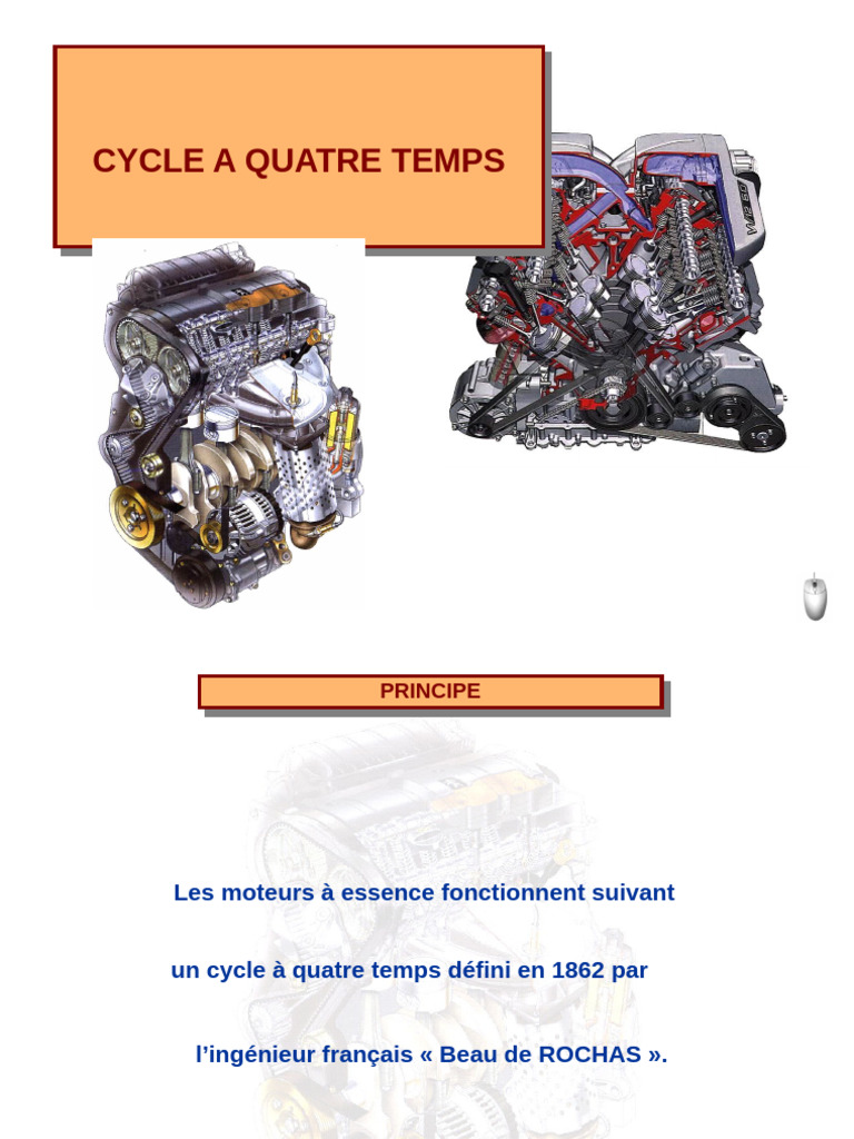 Cycle du moteur diesel 4 temps | PDF | Piston | Moteur diesel