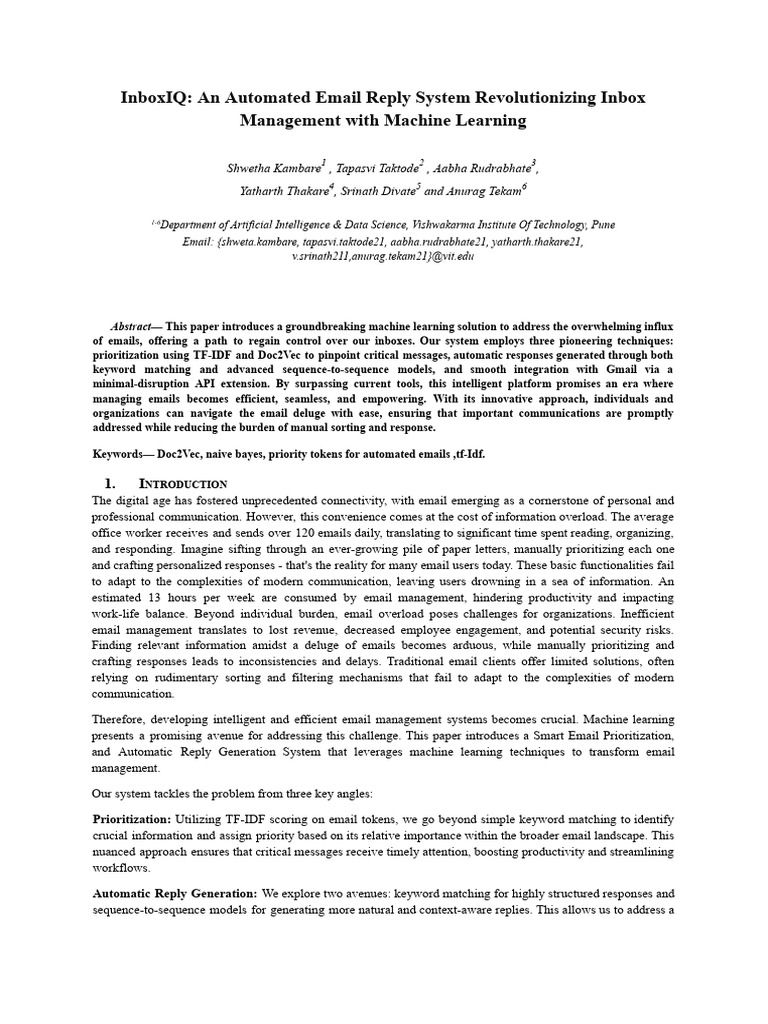 InboxIQ_ an Automated Email Reply System Revolutionizing Inbox Management With Machine Learning ...