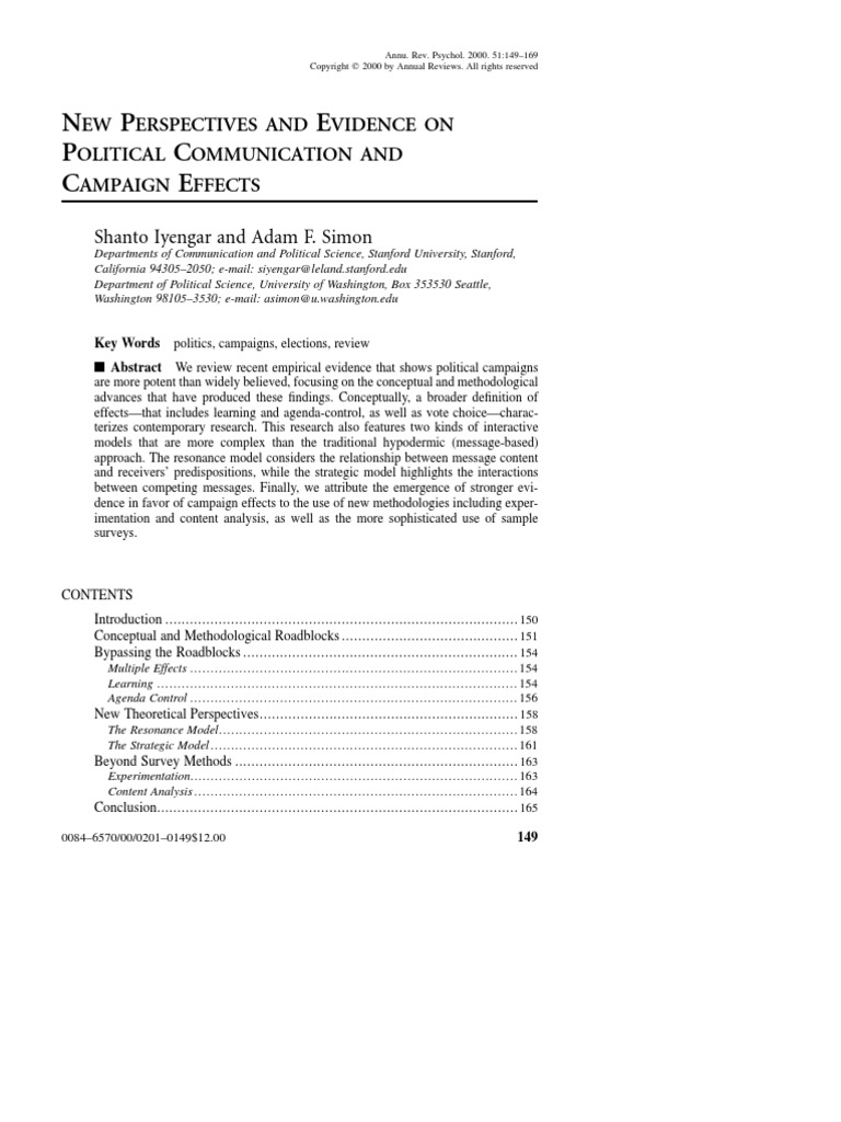 Shanto Iyengar and Adam F. Simon | PDF