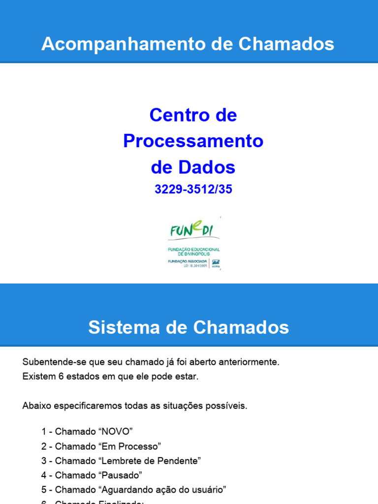 Manual de Acompanhamento Do Chamado | PDF